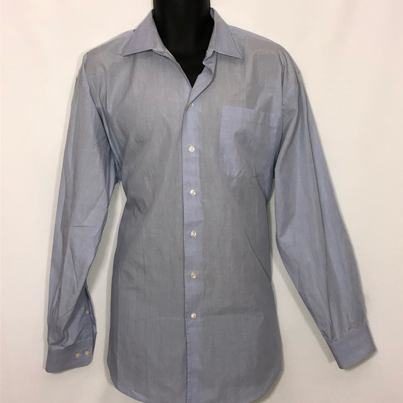 Nautica | Shirts | Nautica Button Down Blue Dress Shirt 7 12 | Poshmark